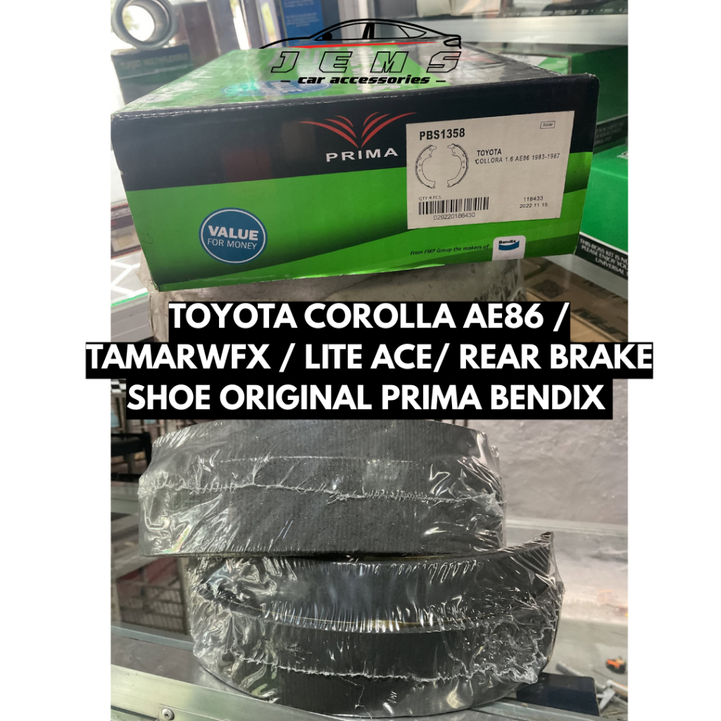 PBS 1358 - TOYOTA COROLLA AE86 / TAMARWFX / LITE ACE/ REAR BRAKE SHOE ...