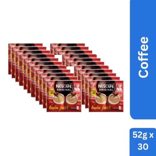 Nescafe Original 3-in-1 Coffee Twin Pack 52g - Pack of 10, Bundle of 3 ...