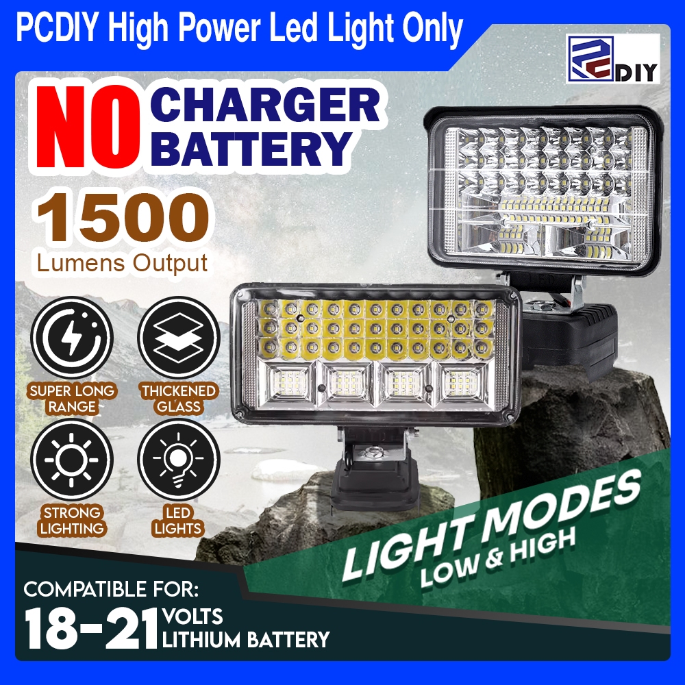 [NO BATTERY INCLUDED] Head Light ONLY Cordless Emergency Portable LED ...