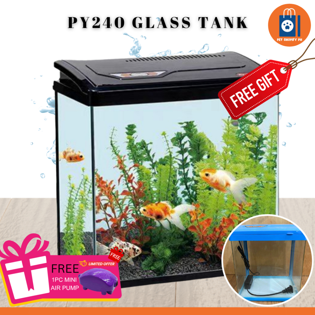 INFINITY FISH TANK AQUARIUM WITH LED LAMP AND MOTOR (PY-240) | Shopee ...