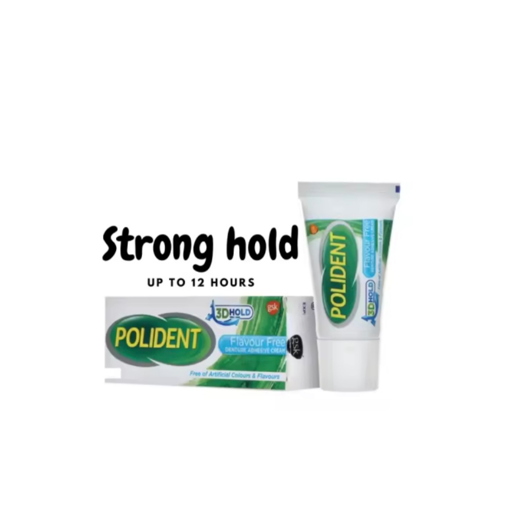 Polident Fresh Mint Denture Adhesive Cream up to 12-hr Strong Kapit ...