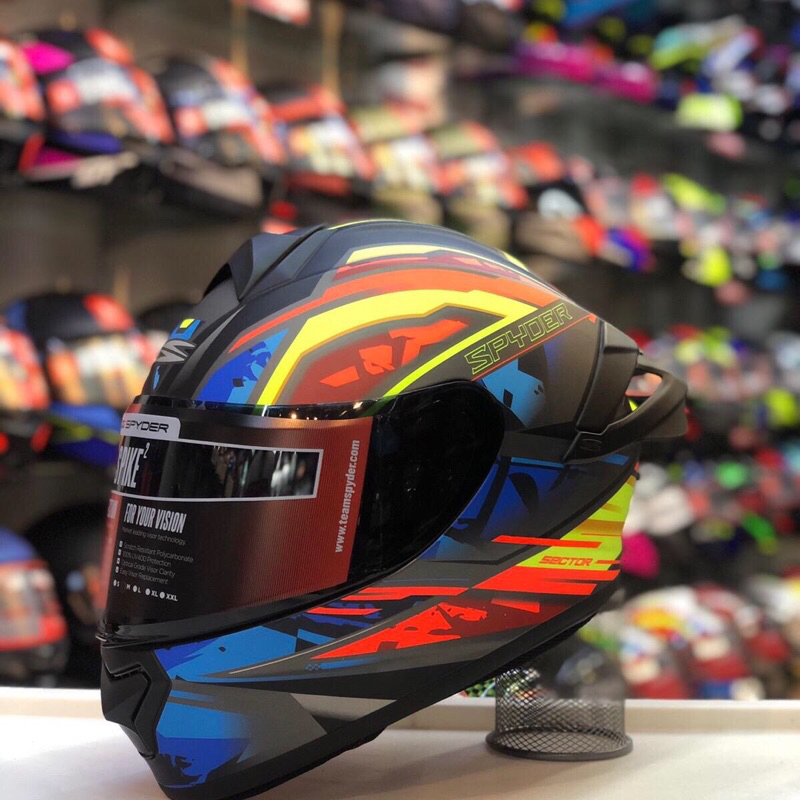 SPYDER SPIKE 2 FULLFACE SINGLE VISOR HELMET | Shopee Philippines