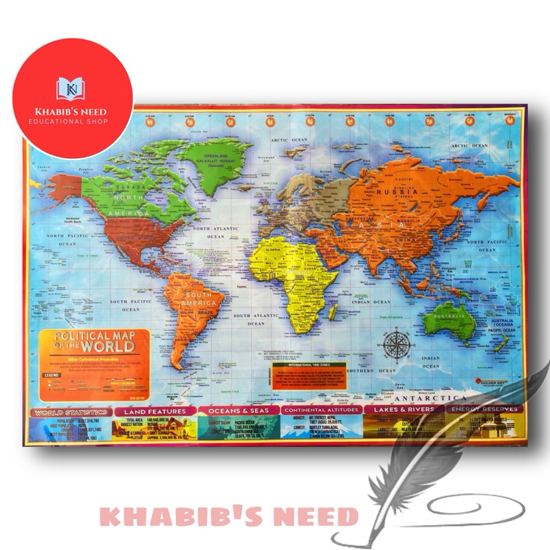 Maps and Modern Periodic Table with Plastic Cover (Big Size) | Shopee Philippines