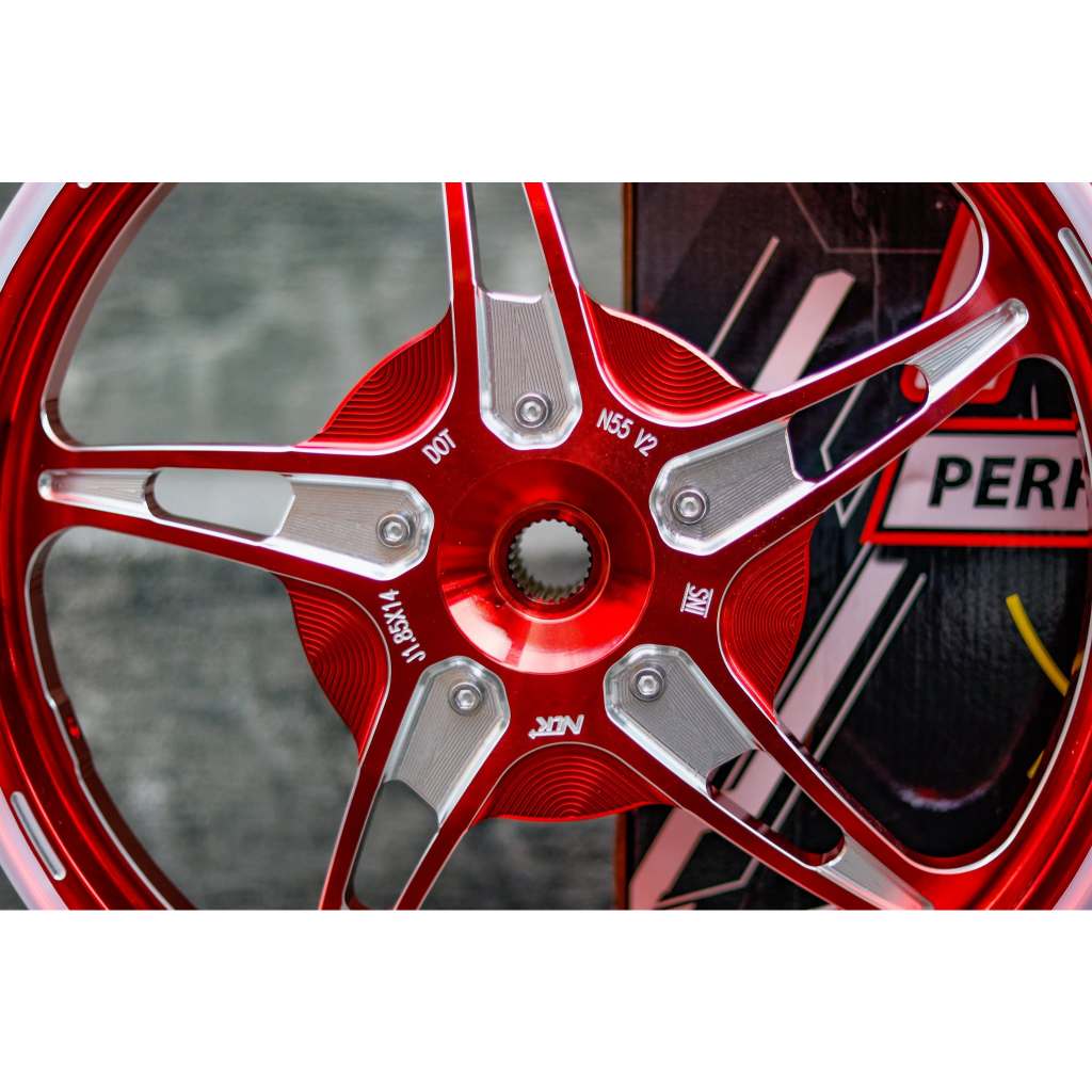 NLK N55 CNC MAGS 14s - Available for Click, NMAX, Aerox, Mio, M3 etc ...