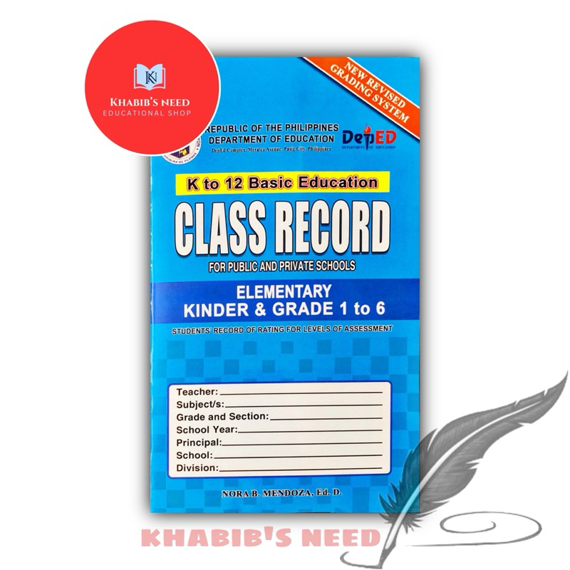 Class Record and School Register K-12 Basic Education | Shopee Philippines