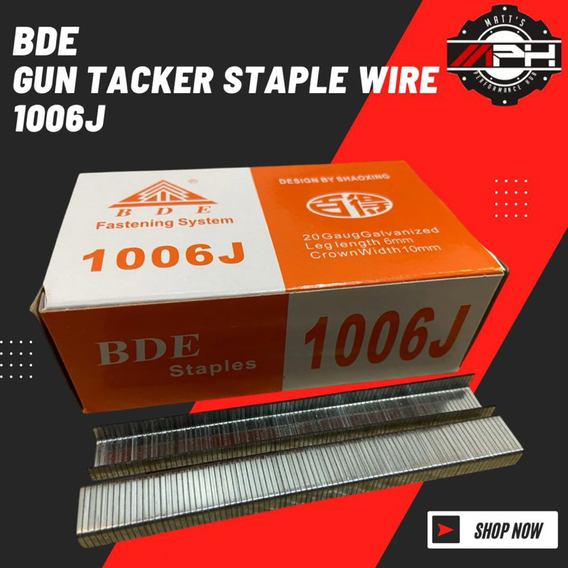 Gun Tacker Staple Wire 1006J (1box = 50strips) | Shopee Philippines