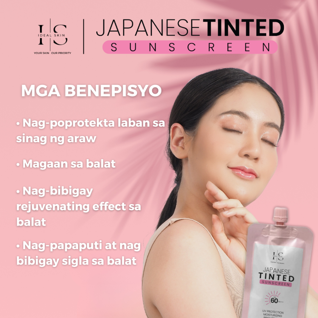 IDEAL SKIN JAPANESE TINTED SUNSCREEN FROM JAPAN B1T1 | Shopee Philippines