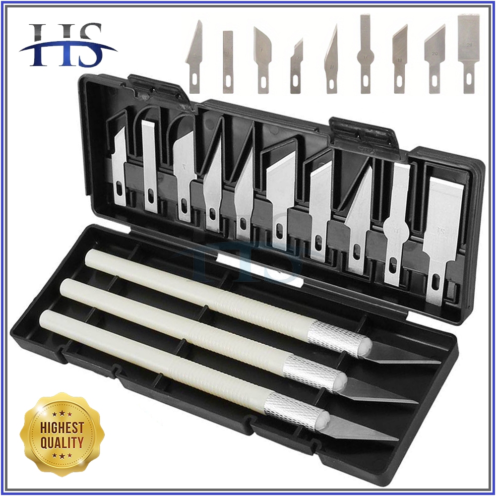 HS Metal Carving Knife Hand-made Rubber Stamp Film Cutter Carve Chisel ...