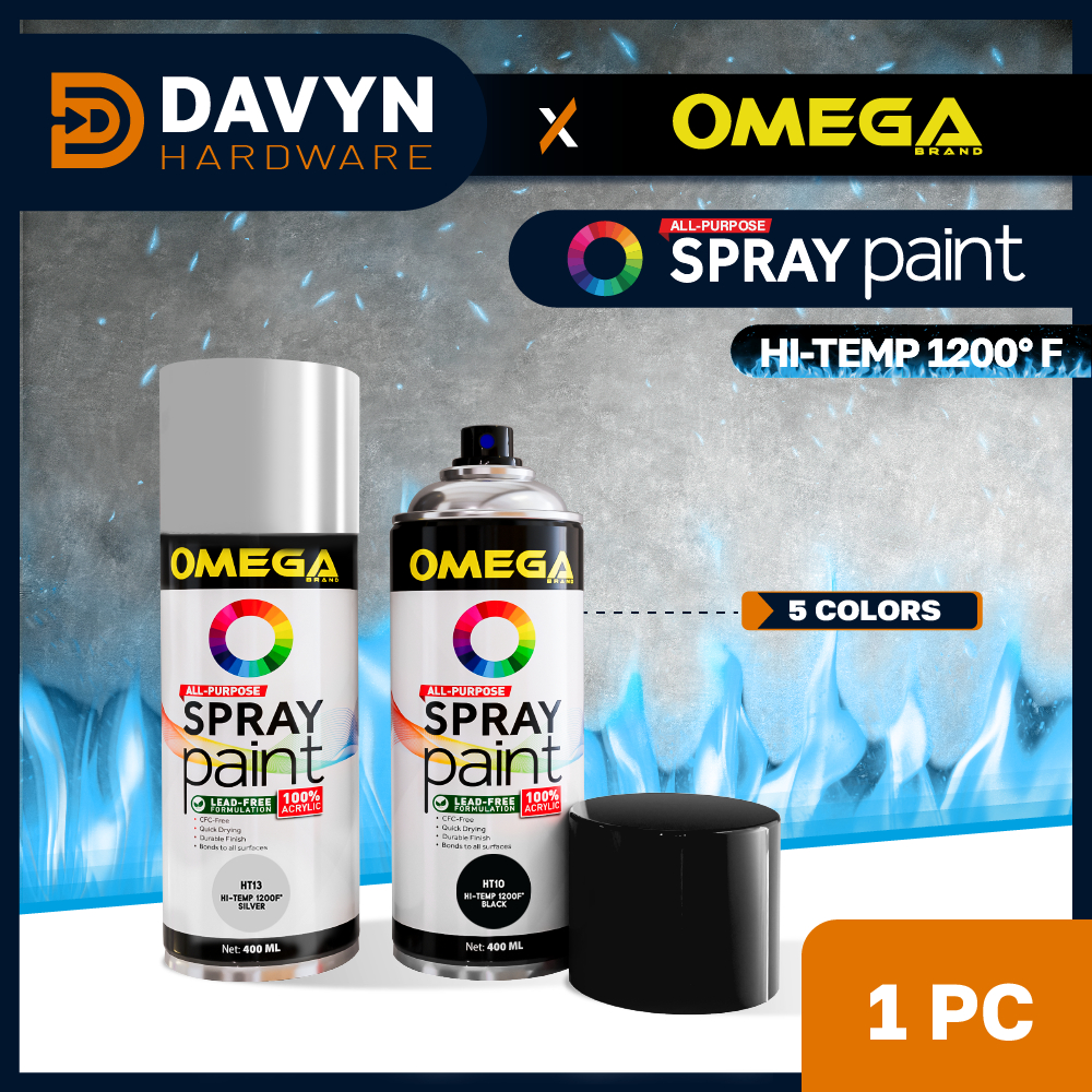 OMEGA Hi-Temp 1200F Spray Paint | All Purpose | Lead-Free | Shopee ...
