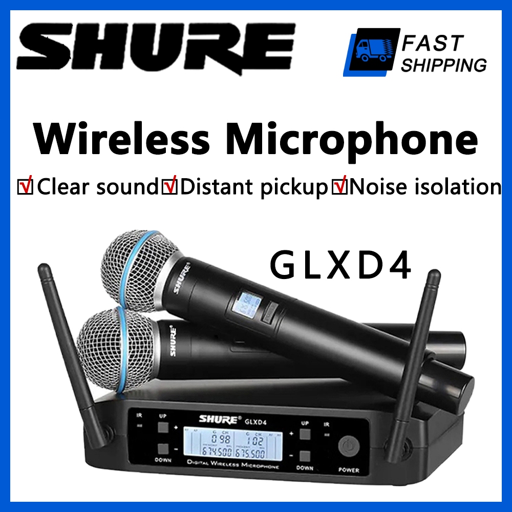 Shure GLXD4 UHF Wireless Microphone issuitable for Karaoke and KTV | Shopee Philippines