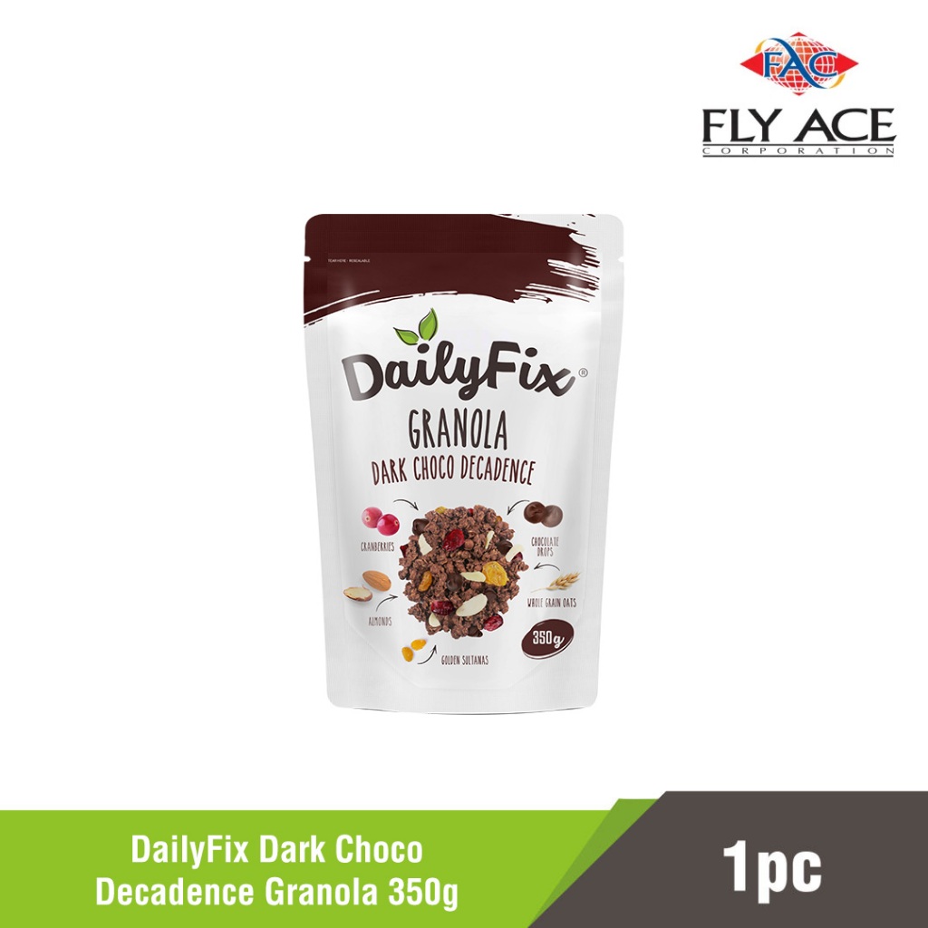 DailyFix Dark Choco Decadence Granola 350g | Shopee Philippines