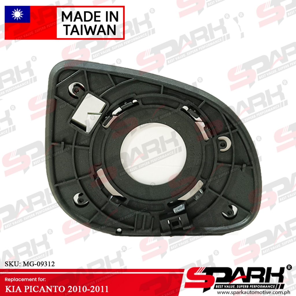 Side Mirror Lens Mirror Glass Lens Kia Picanto 2009-2011 87611-07103 ...