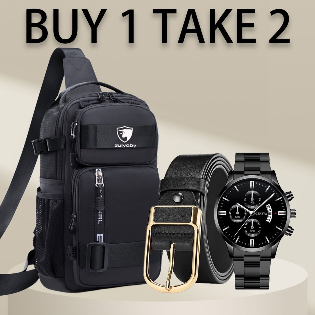 Men's waterproof suspender and large capacity crossbody bag ...