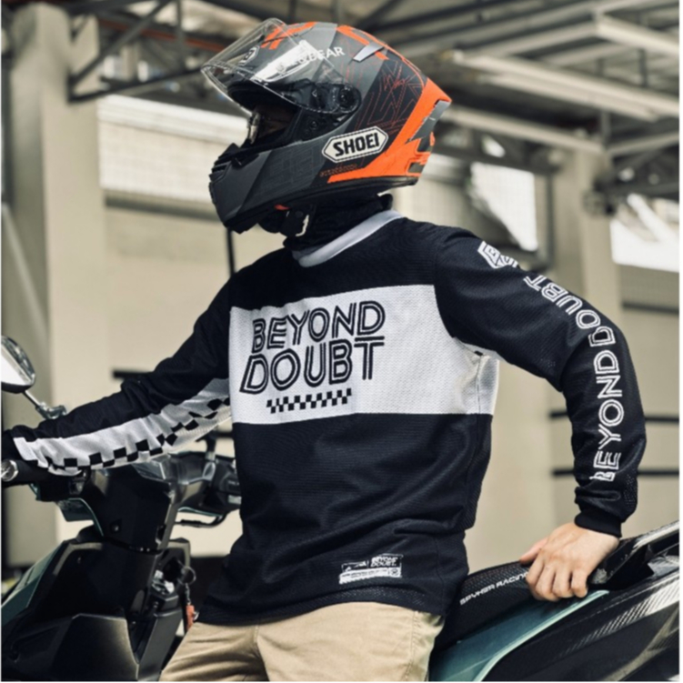 LONG-SLEEVES- "MARC” Design AIRCOOL Moto Jersey - BEYOND DOUBT CLOTHING ...