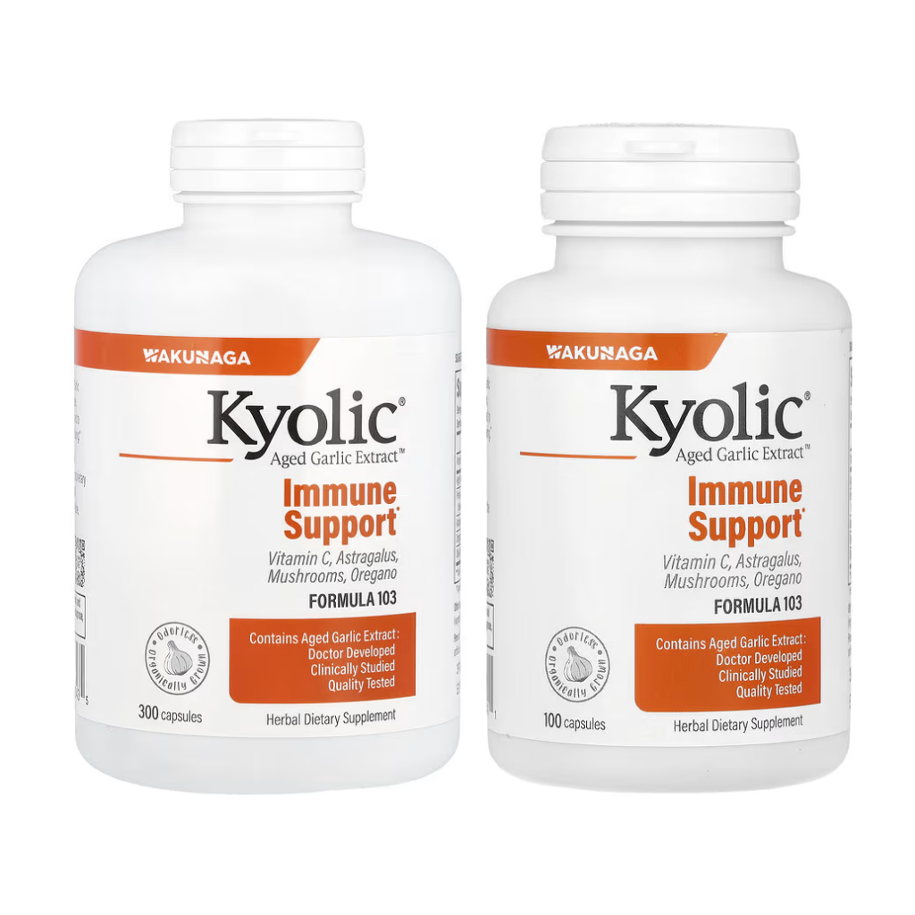 Kyolic, Aged Garlic Extract, Immune, Formula 103, 100 / 300 Capsules ...