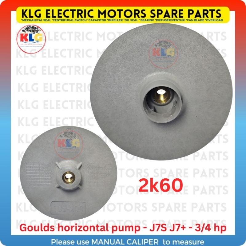 Goulds impeller 2k60 for 3/4 hp J7S and J7+ | Shopee Philippines