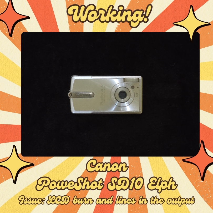 Pre-Owned Rare Digicam Silver Canon PowerShot SD 10 Elph | Shopee ...