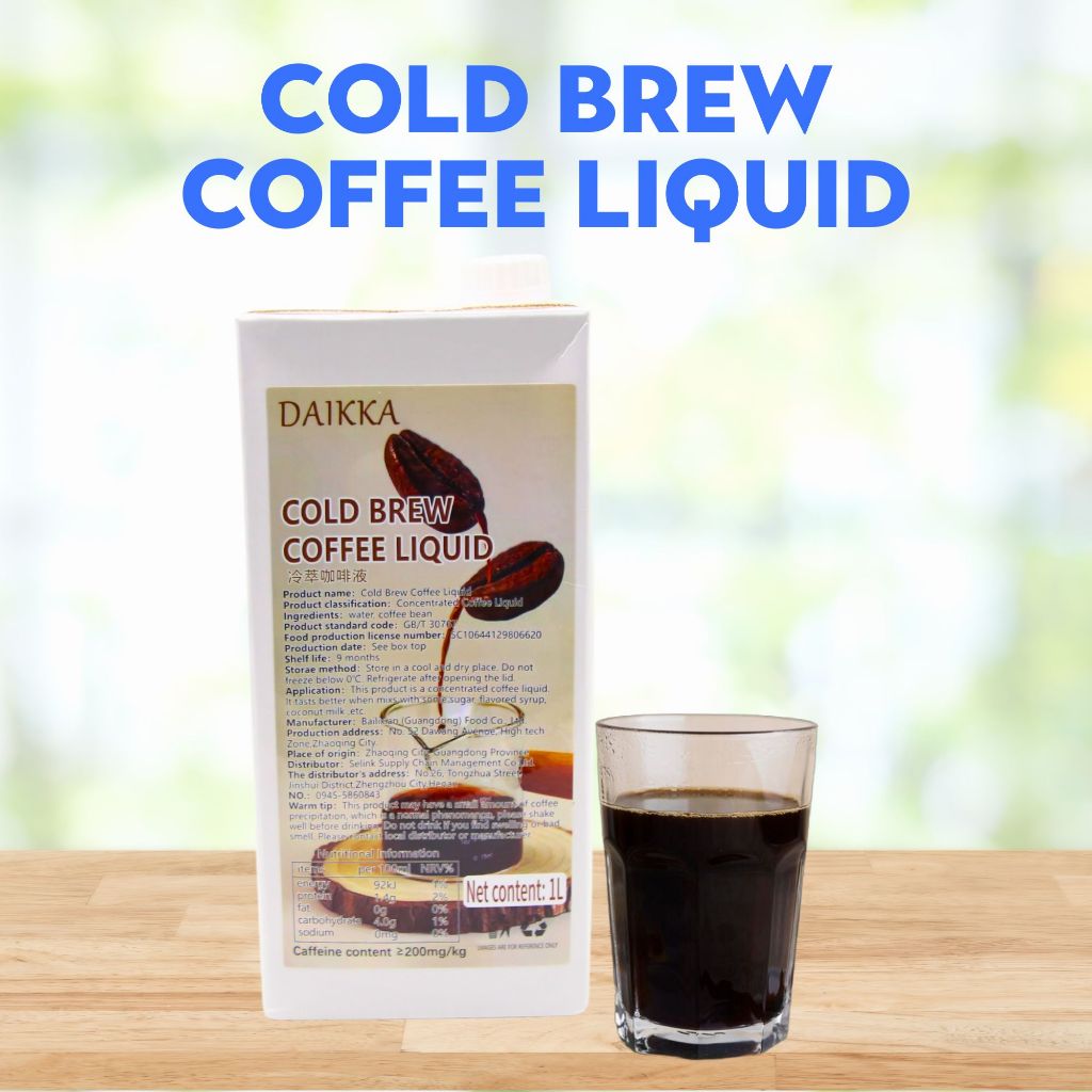 Daikka COLD BREW COFFEE Liquid 1L /Coffee liquid /milk tea coffee syrup ...