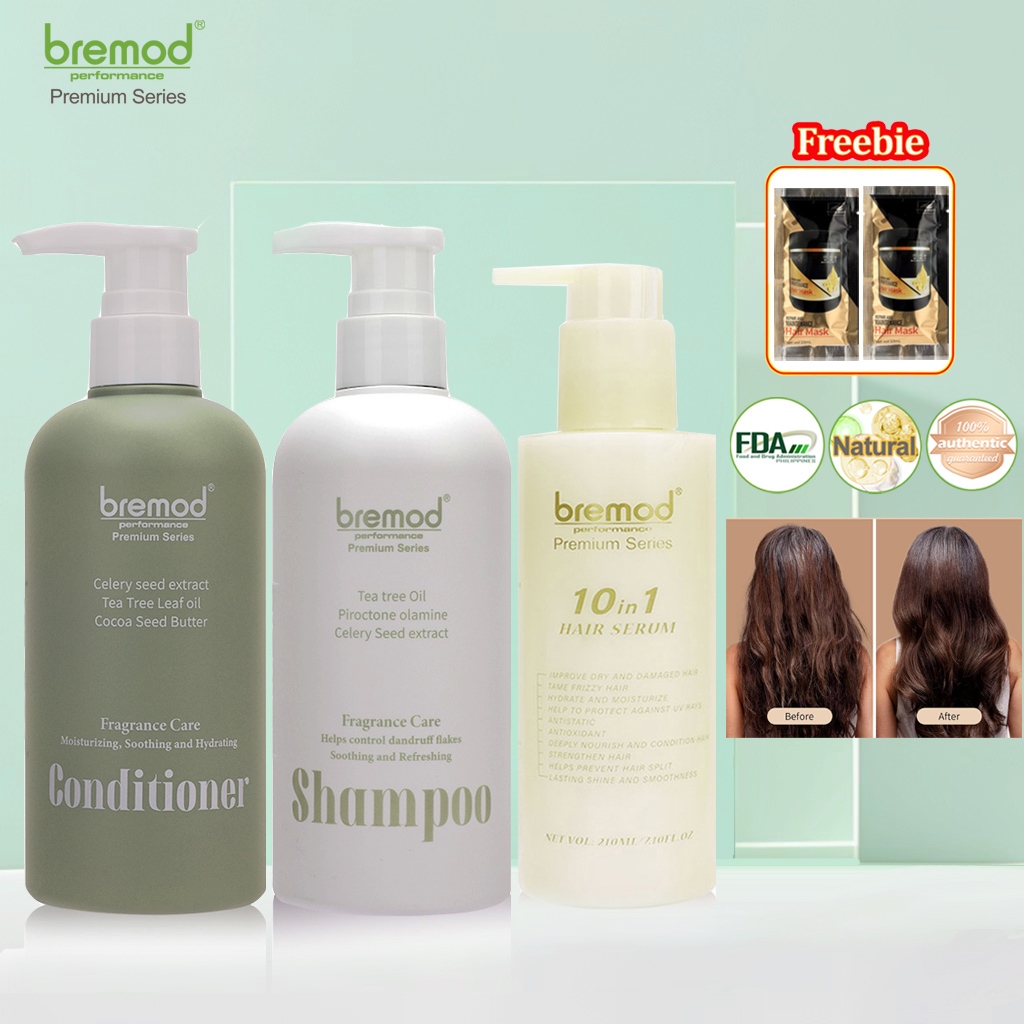 Bremod Fragrance Anti Dandruff Scalp Cleansing Shampoo Conditioner with ...