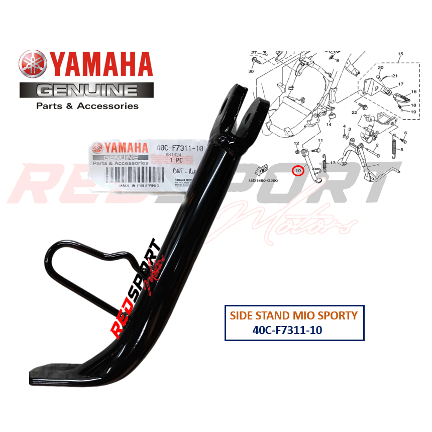 SIDE STAND FOR MIO SPORTY / AMORE 40C-F7311-10 YAMAHA GENUINE PARTS ...