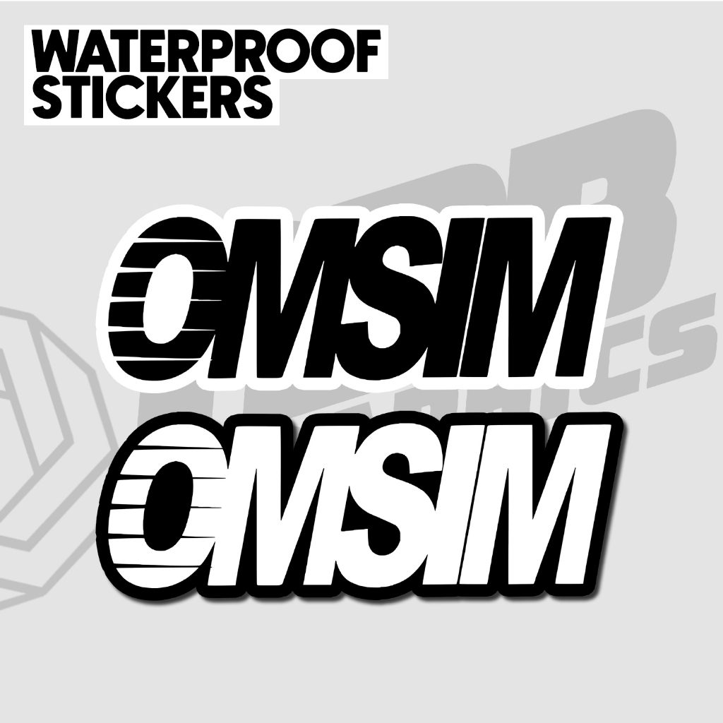 Omsim Waterproof Motorcycle Car Stickers Cutout Decal for Windshield ...