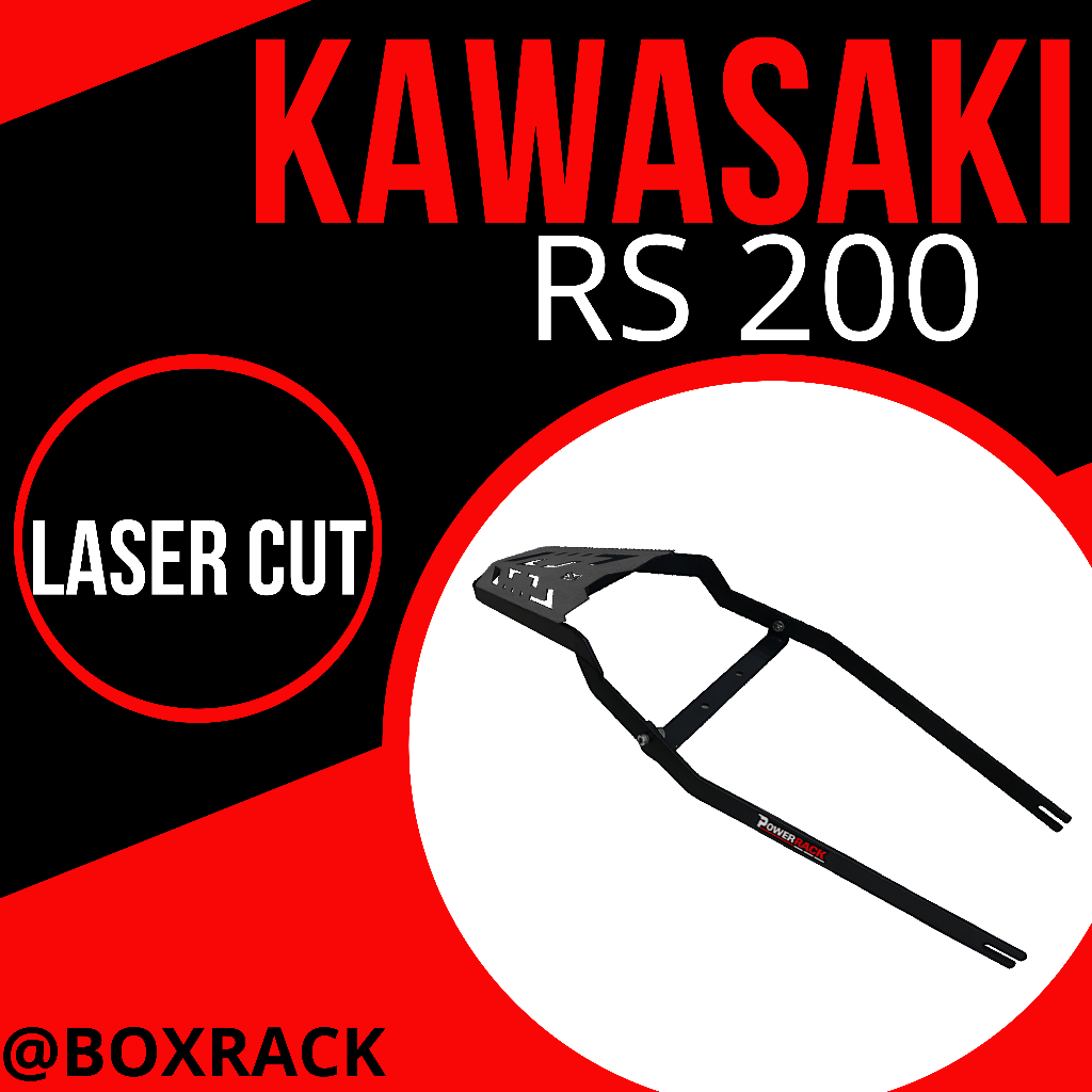 KAWASAKI RS200 TOP BOX BRACKET / MOTORCYCLE ACCESSORIES / HEAVY DUTY ...
