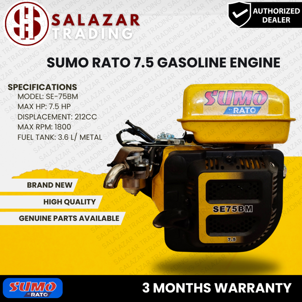 SUMO RATO SE-75BM GASOLINE ENGINE | Shopee Philippines