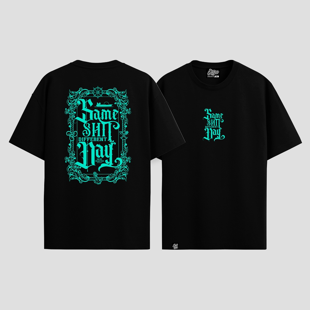 SAME SHIP DIFFERENT DAY | Marino Tshirt [ Black / White ] Roundneck | Shopee Philippines