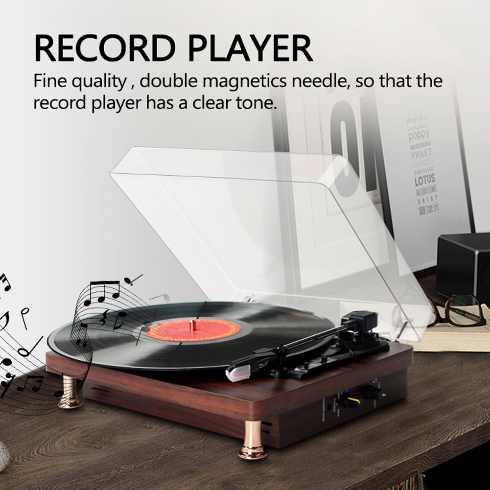 Portable Vinyl Player Turntable Music Player with Speaker and Bluetooth ...
