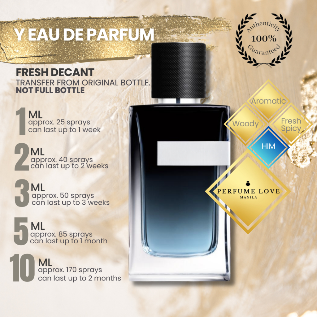PERFUME DECANT Y Eau de Parfum Aromatic, fresh, Citrus Y | Shopee ...
