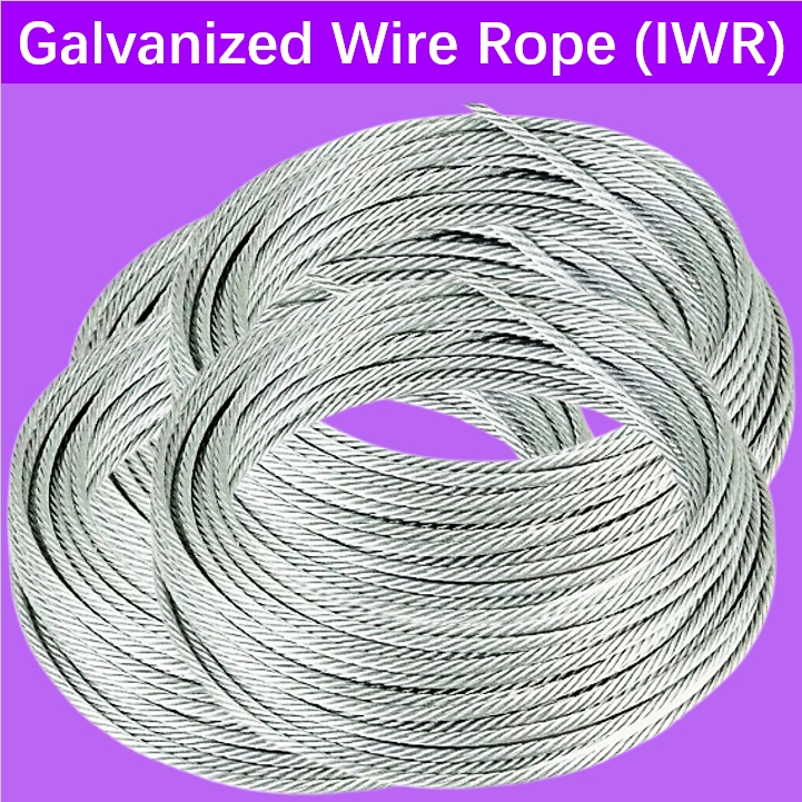 Mago 5-10 Meters 6mm Galvanized Steel Wire Rope 6x19 IWR Iron Core Wire ...
