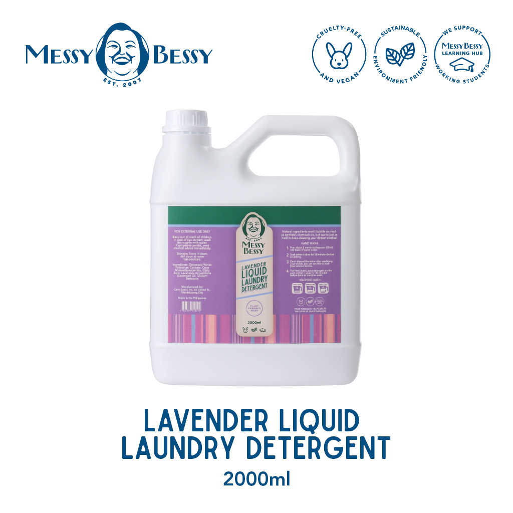 Messy Bessy Lavender Liquid Laundry Detergent | Shopee Philippines