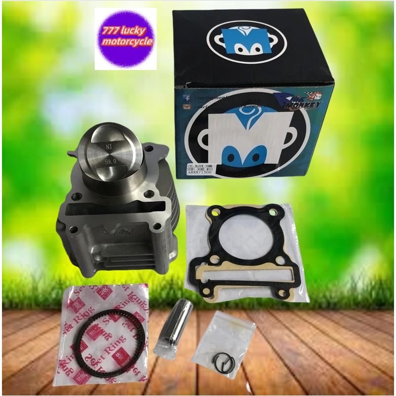 RACING MONKEY BLOCK SET 59mm SEMI DOME FOR MIO SPORTY/AMORE/MIO SOUL ...