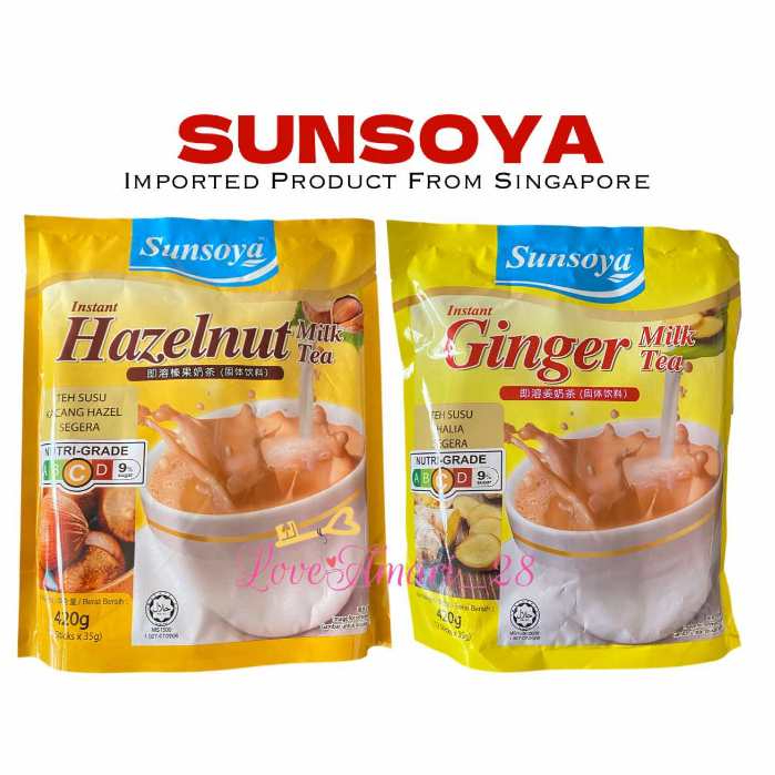 SUNSOYA HAZELNUT X GINGER MILK TEA - Imported from Singapore | Shopee ...
