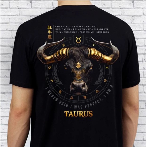 Taurus trendy prints New design - Vortex Wear PH Constellation Taurus ...