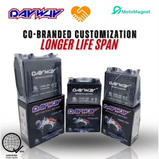 BATTERY MOTORCYCLE MIO I 125 MIO SPORTY XRM 110/125 DAYWAY BATTERY ALL ...
