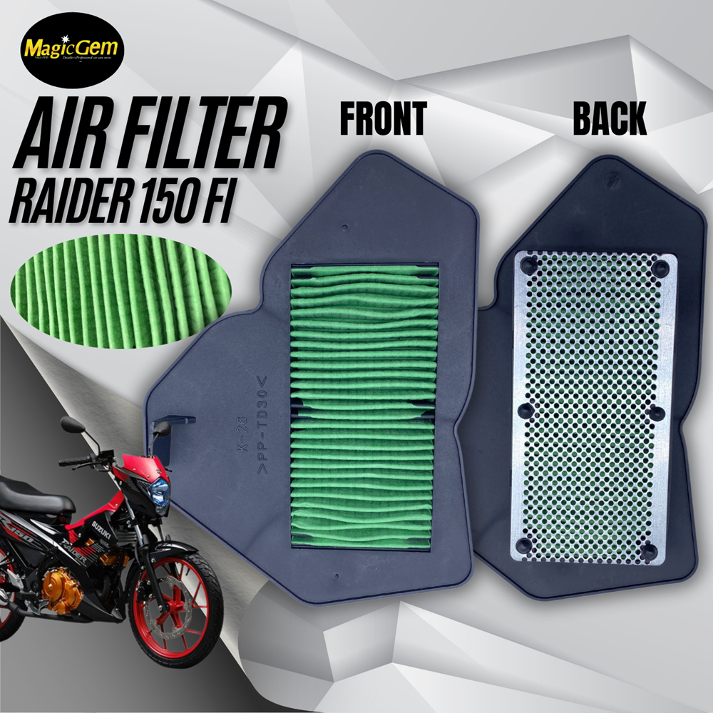 MG AIR FILTER FOR SUZUKI RAIDER 150 FI - MOTORCYCLE AIR FILTER | Shopee ...