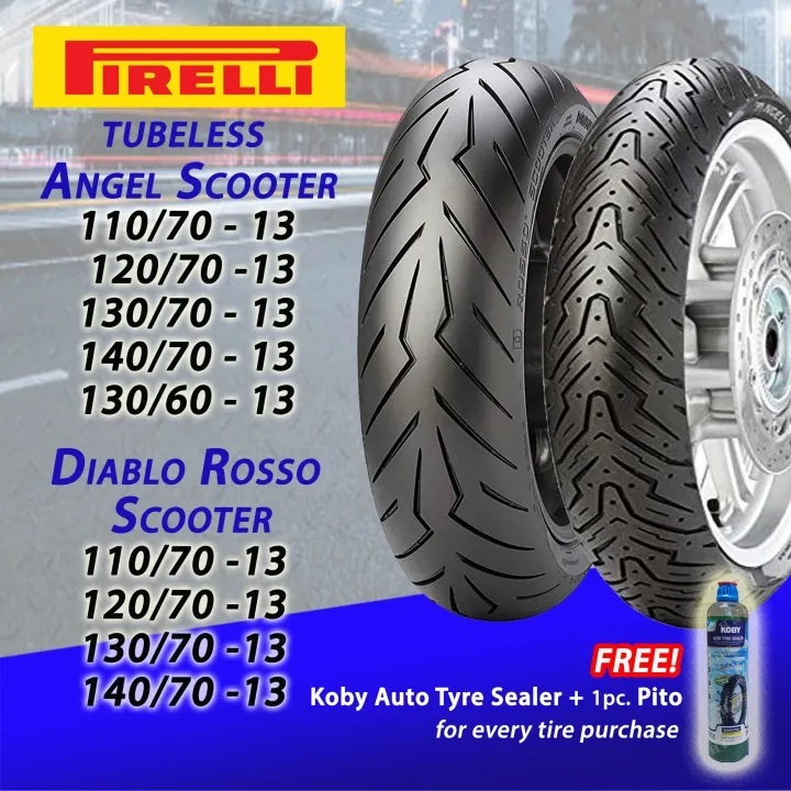 PIRELLI Angel Scooter Diablo Rosso RIM13 ( 110/70-13 120/70-13 130/70 ...