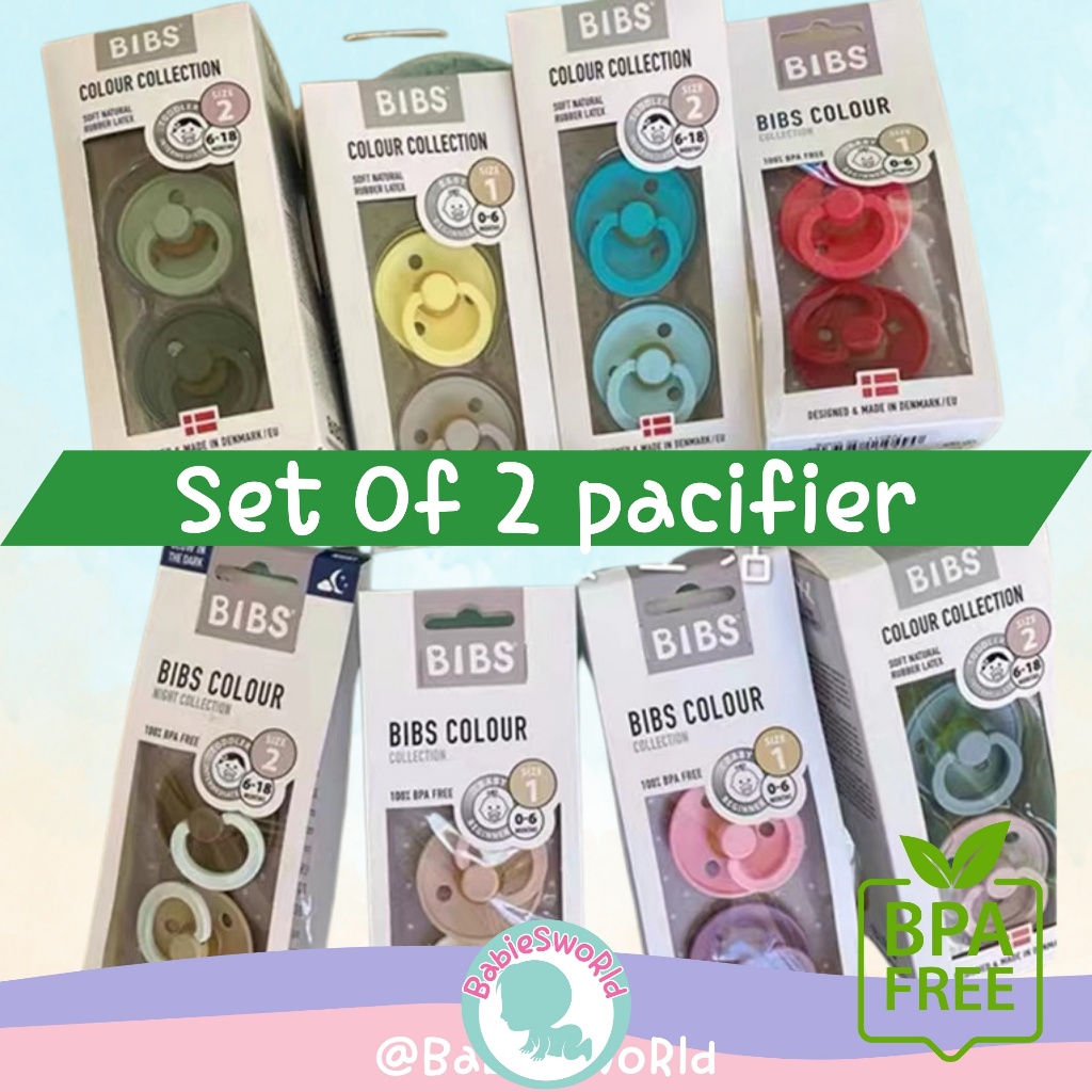 Babiesworld Pack Of 2 Baby Pacifier BPA-Free Natural Rubber Silicone ...