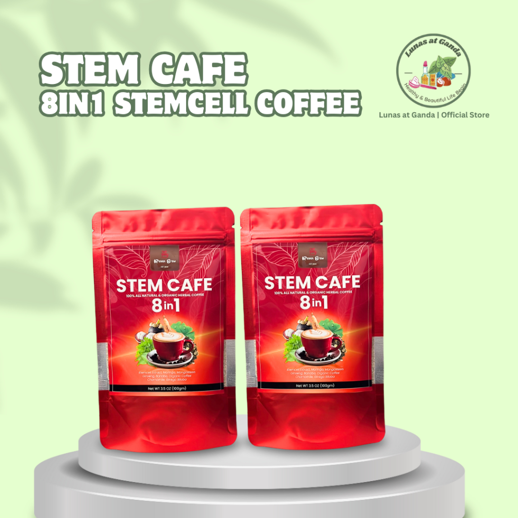 Stem Cafe 8in1 Stemcell B1T1 Coffee B Moringa Mangosteen Ginseng Banaba Organic Ginko Healing ...