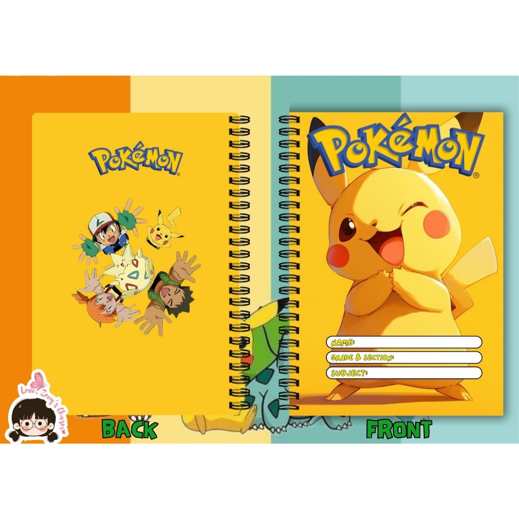 POKEMON NOTEBOOK DOUBLE LOOP WIRED | Shopee Philippines