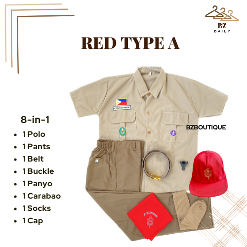 Senior Type A Complete Set of Scouting Uniform for Boys | BZ Daily ...
