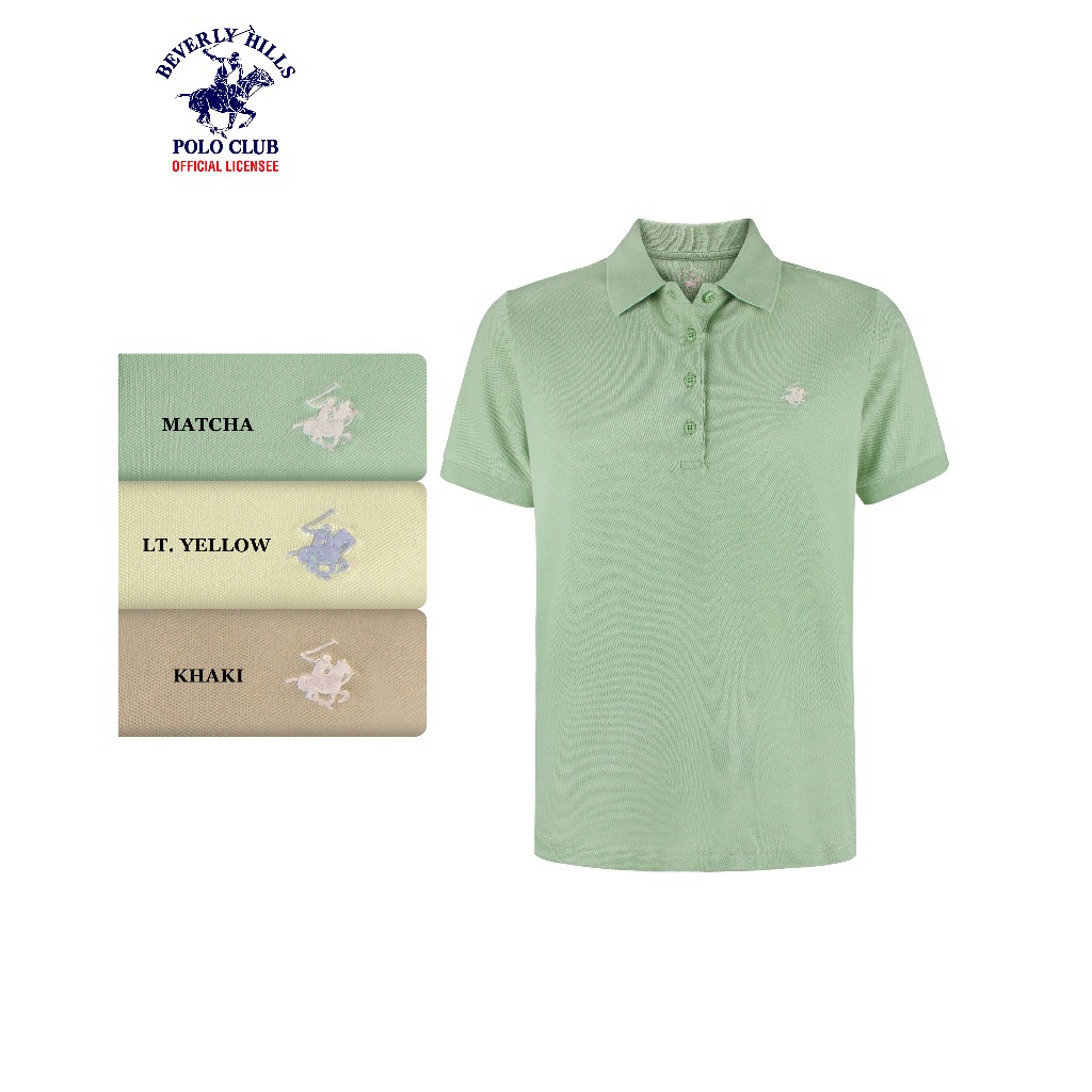 Beverly Hills Polo Club Women’s Cotton Spandex Pique Polo Shirt in ...