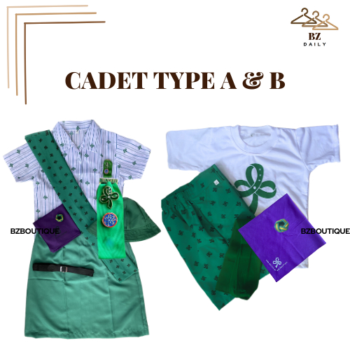 Cadet Scout Type A & B Complete Set of Uniform for Girls | BZ Daily ...