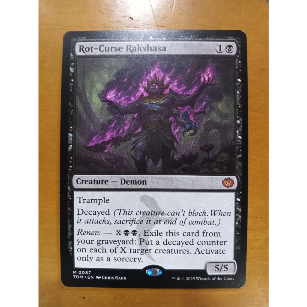 MTG Rot-Curse Rakshasa Mythic TDM Tarkir Dragonstorm Magic the ...