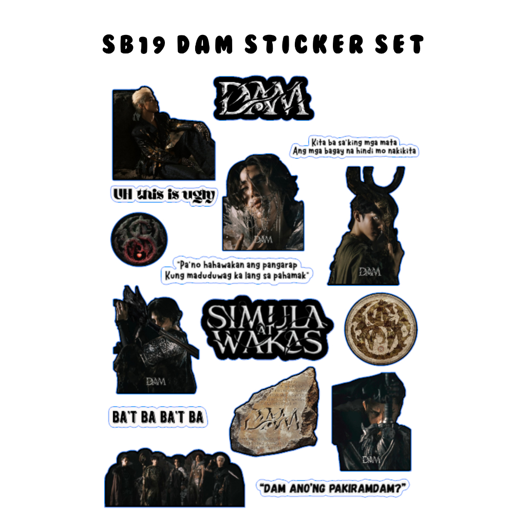 SB19 DAM STICKER SET | Shopee Philippines