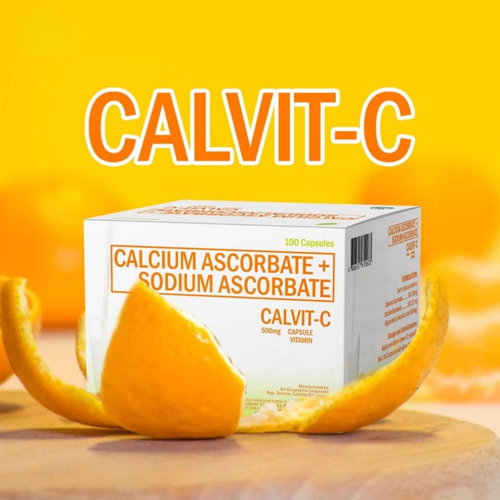 Calvit C Calcium Ascorbate + Sodium Ascorbate Vitamins 500mg ( NON ...