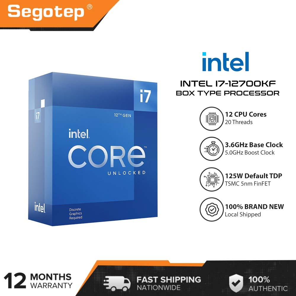 Segotep Intel i7-12700KF CPU(H) | Shopee Philippines