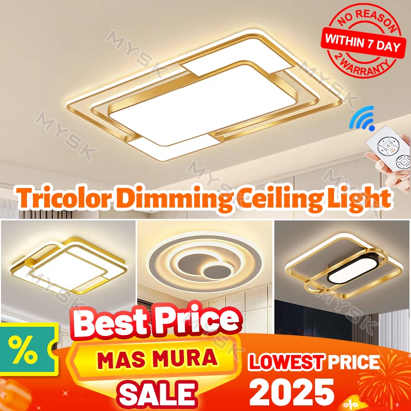 LED Ceiling Light 3 Color Ceiling Lamp Chandelier with Remote for ...