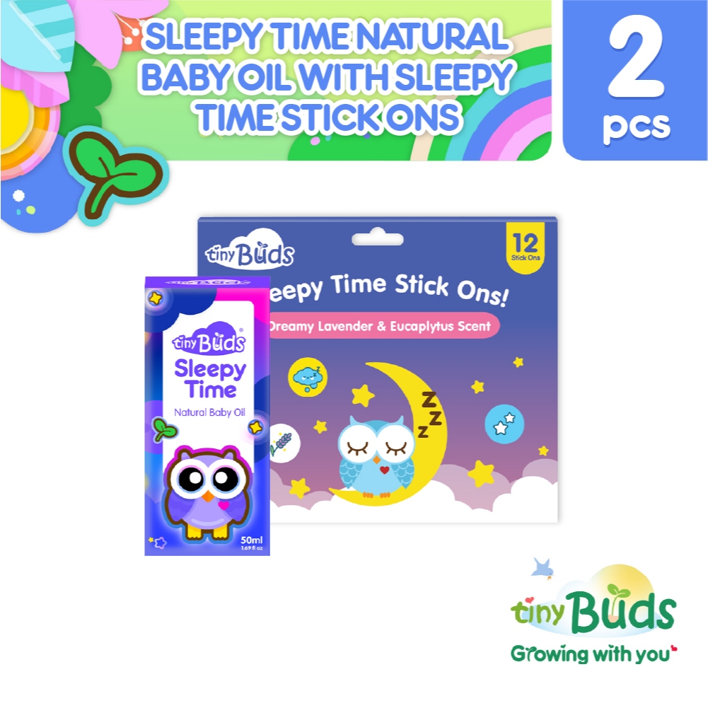 Tiny Buds Sleepy Time Oil with FREE Sleepy Time Stick ons | Shopee ...